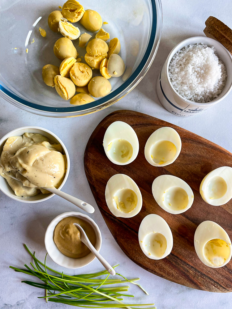 Truffle Deviled Eggs